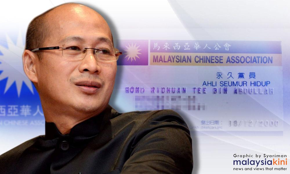 Ridhuan Tee was an MCA member all along, and it did nothing?