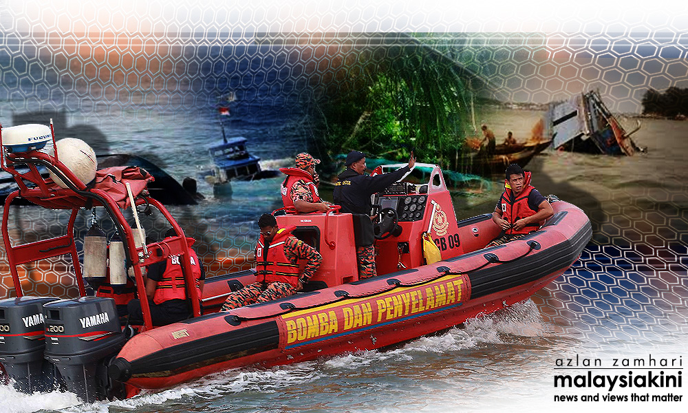 2 maut bot terbalik di Tanjung Dawai