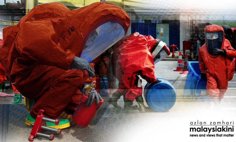 Bomba temui 244 tong sisa kimia di Kuala Selangor