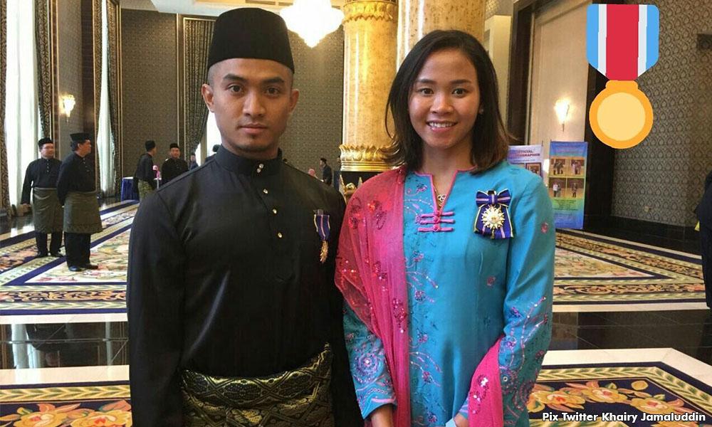 Pandelela, Azizulhasni dikurnia pingat AMN
