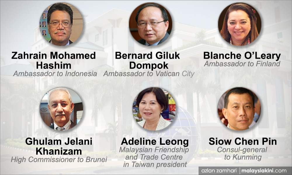 Six diplomats made to quit, including Kayveas' wife