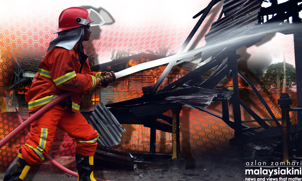 40 rumah setinggan di Tawau musnah dalam kebakaran